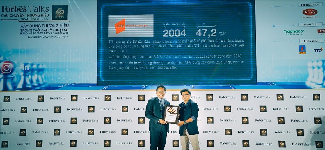 Newsroom-VNG valued at $47.2 million on Forbes most valuable brands of 2018